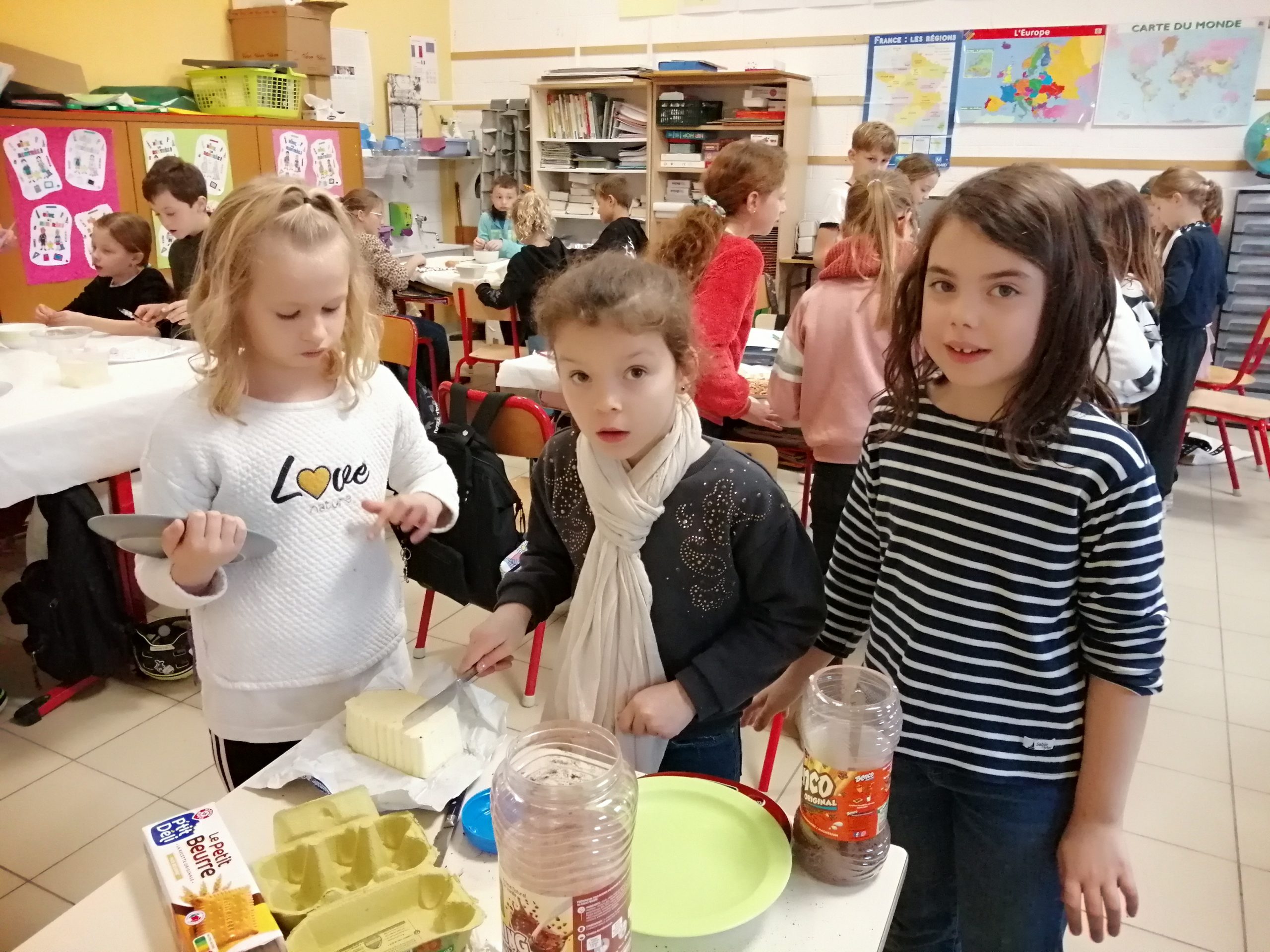 Un atelier cuisine pour les CE1-CE2 et CM1-CM2 - Ecole Notre Dame de Ligné